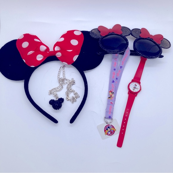 Accessories | Minnie Mouse Themed Items Watch Necklace Pin Trading ...